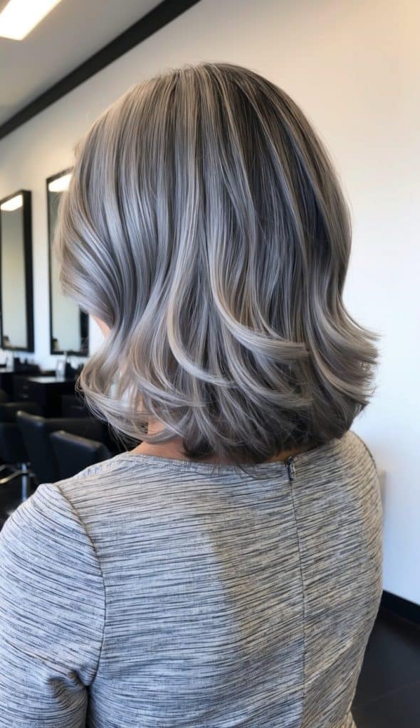21 Medium Length Gray Hairstyle Ideas: Embrace Your Silver Locks with ...