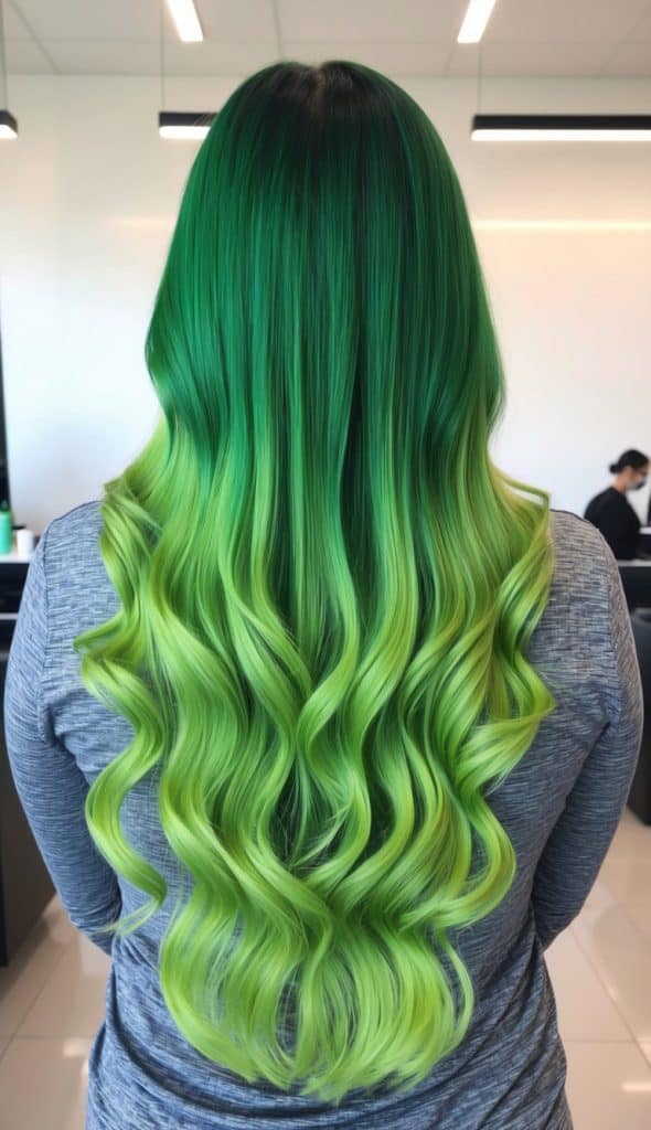 27 Green Ombre Hair Ideas: Stunning Looks to Inspire Your Next Style ...
