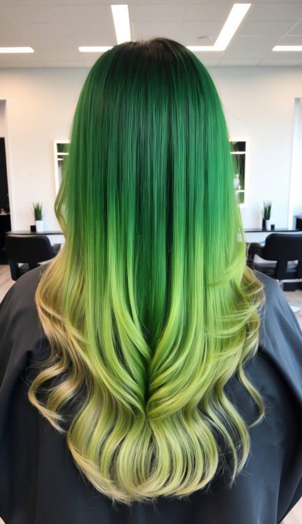 27 Green Ombre Hair Ideas: Stunning Looks to Inspire Your Next Style ...
