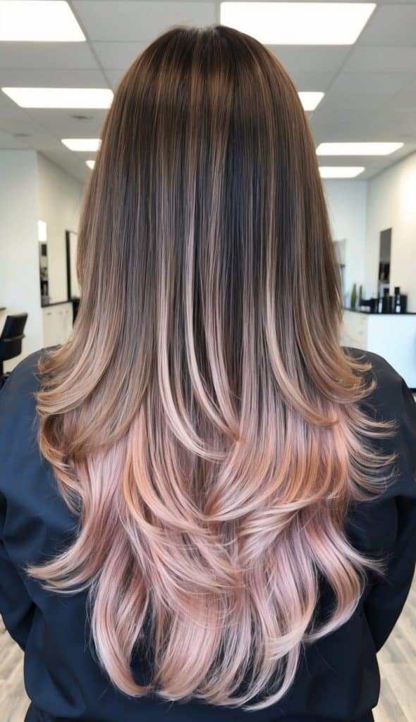 21 Rose Gold Balayage Ideas: Whimsical Hair Trends - We Heart Hairstyles
