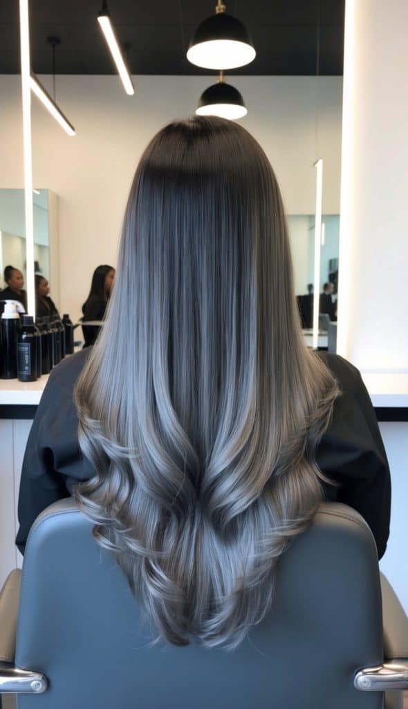 34 Smoky Gray Balayage Hair Ideas: Trendy Misty Tones for a Chic Look ...