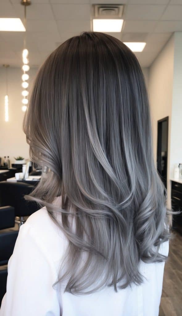 34 Smoky Gray Balayage Hair Ideas: Trendy Misty Tones for a Chic Look ...