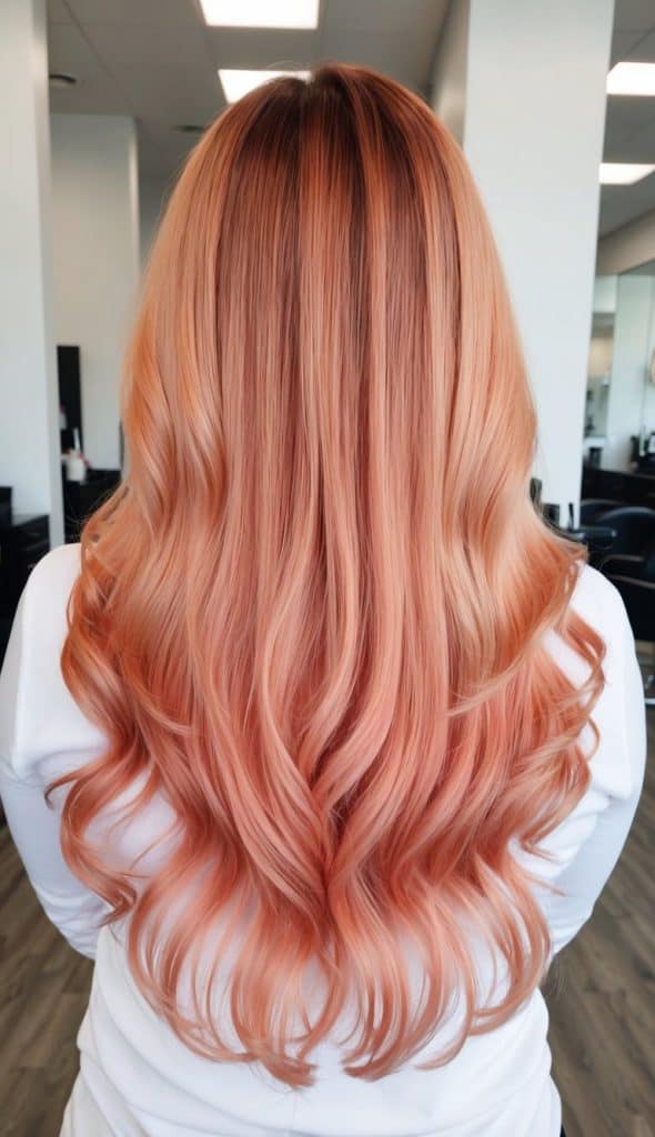 19 Peach Ombre Hair Ideas: Dreamy Pink-Orange Tresses for a Fun Summer ...