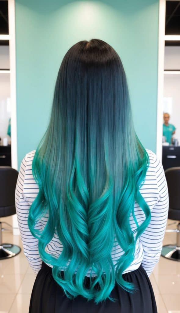 27 Teal Ombre Hair Ideas: Stunning Blue-Green Blends for a Bold Look ...
