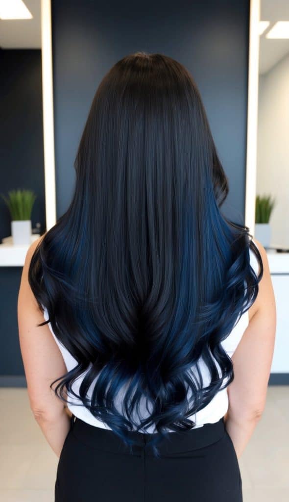 20 Black and Blue Hair Ideas: Stunning Two-Tone Styles for a Bold ...
