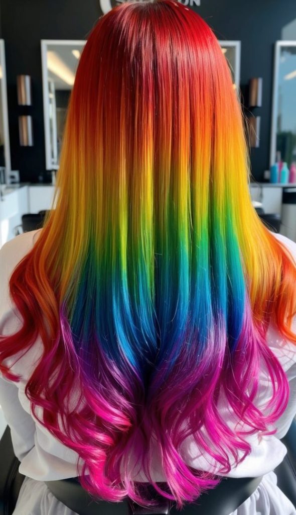22 Bright Hair Color Ideas: Transform Your Look with Bold Rainbow Hues ...