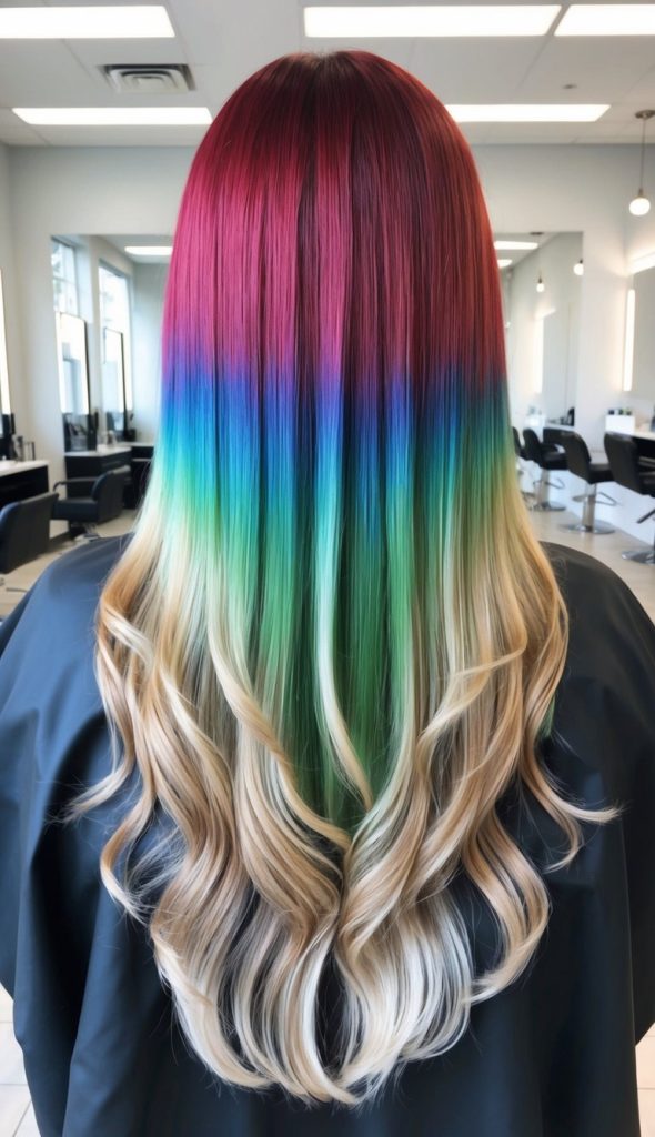 22 Bright Hair Color Ideas: Transform Your Look with Bold Rainbow Hues ...