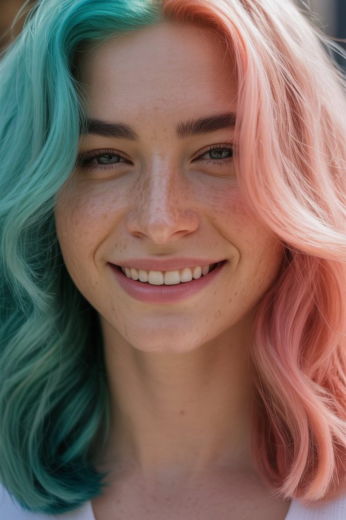23 Split Dye Hair Ideas for a Striking, Statement-Making Look - We ...