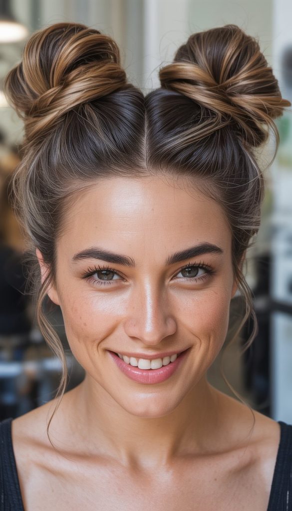 24 Space Bun Ideas That Are Out of This World - We Heart Hairstyles
