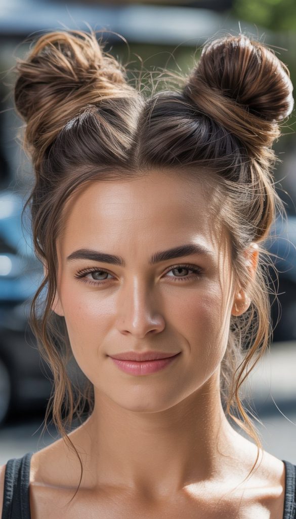 24 Space Bun Ideas That Are Out of This World - We Heart Hairstyles