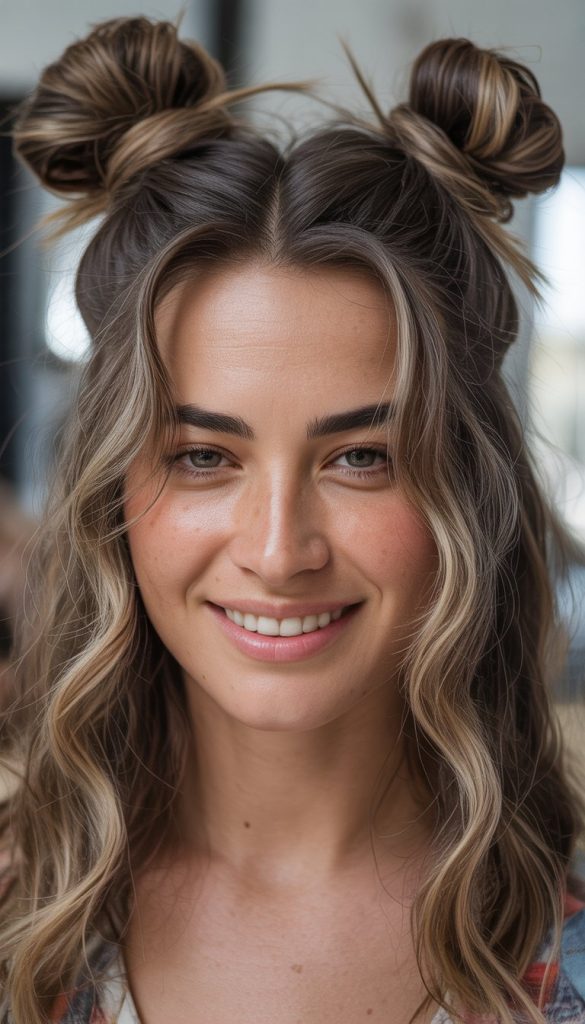 24 Space Bun Ideas That Are Out of This World - We Heart Hairstyles
