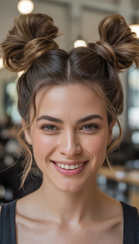 24 Space Bun Ideas That Are Out of This World - We Heart Hairstyles